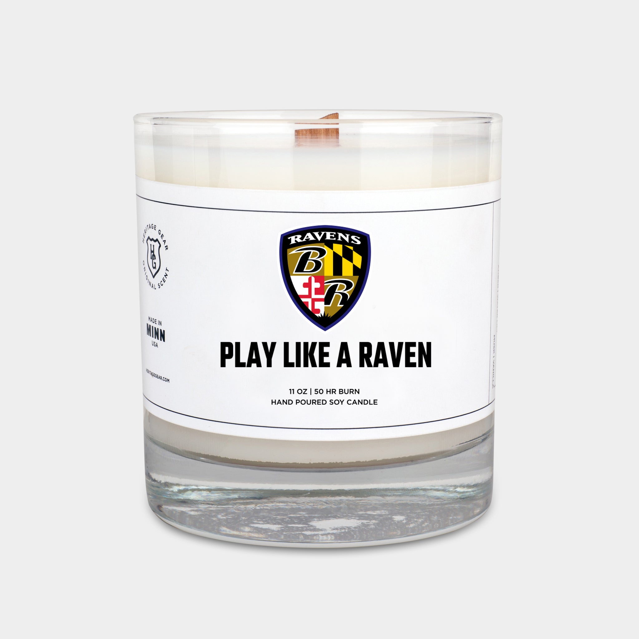 Baltimore Ravens "Play Like A Raven" Scented Candle – Heritage Gear