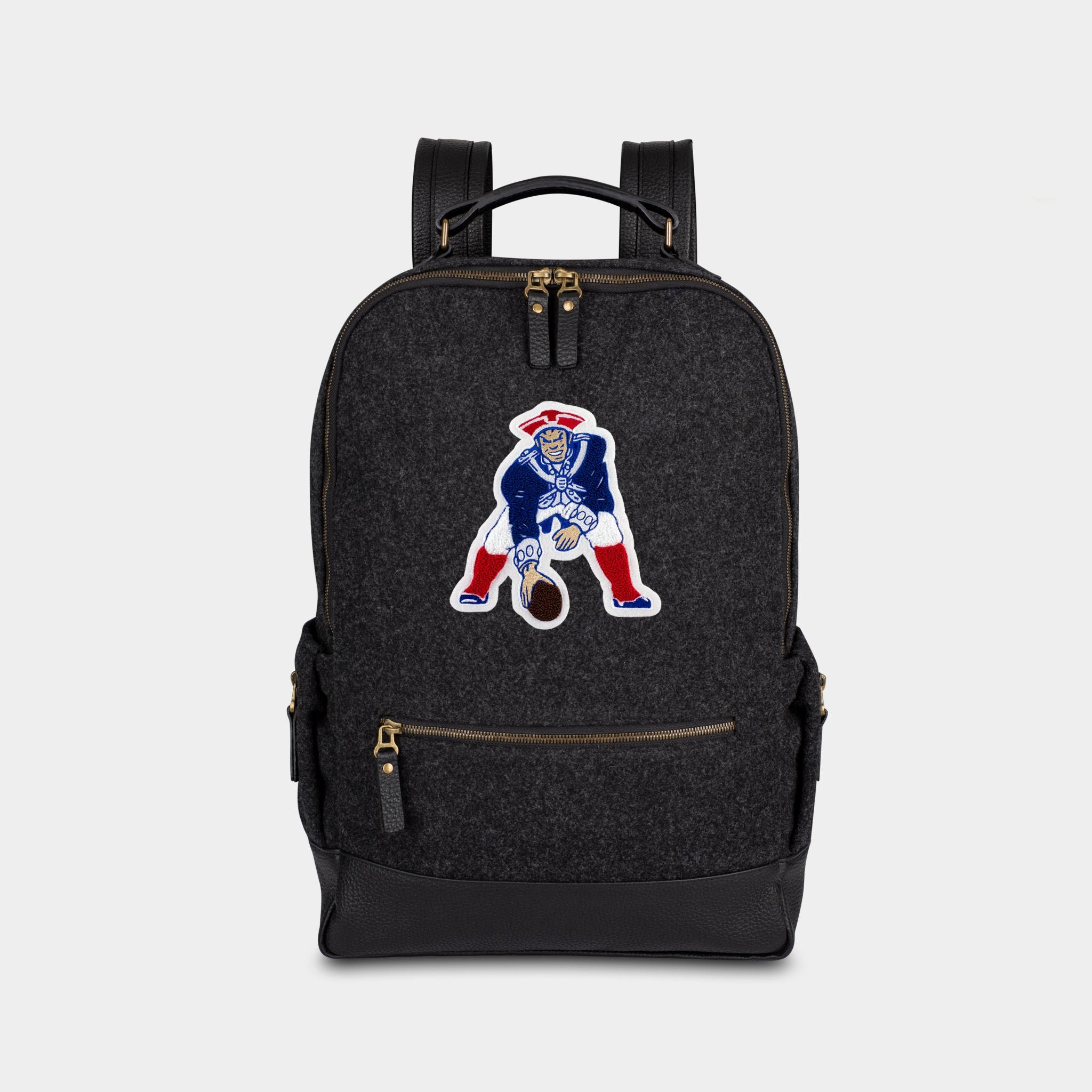 New England Patriots "Pat Patriot" Wool Backpack | Heritage Gear